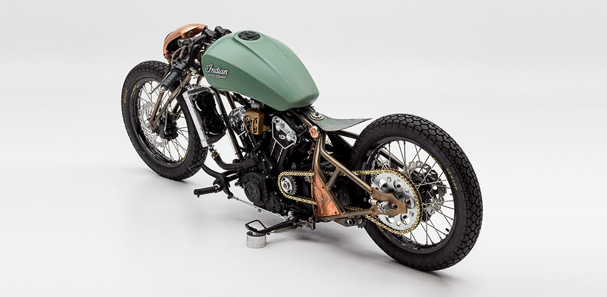 Indian Scout Bobber Custom Build By Alfredo Juarez