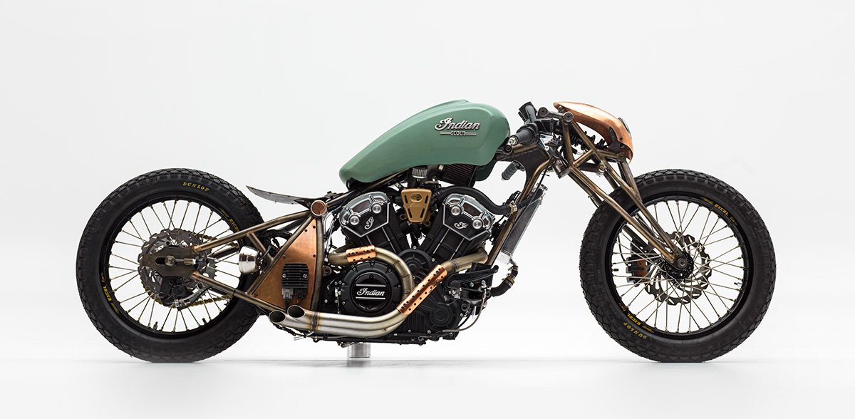Indian Scout Bobber Custom Build By Alfredo Juarez