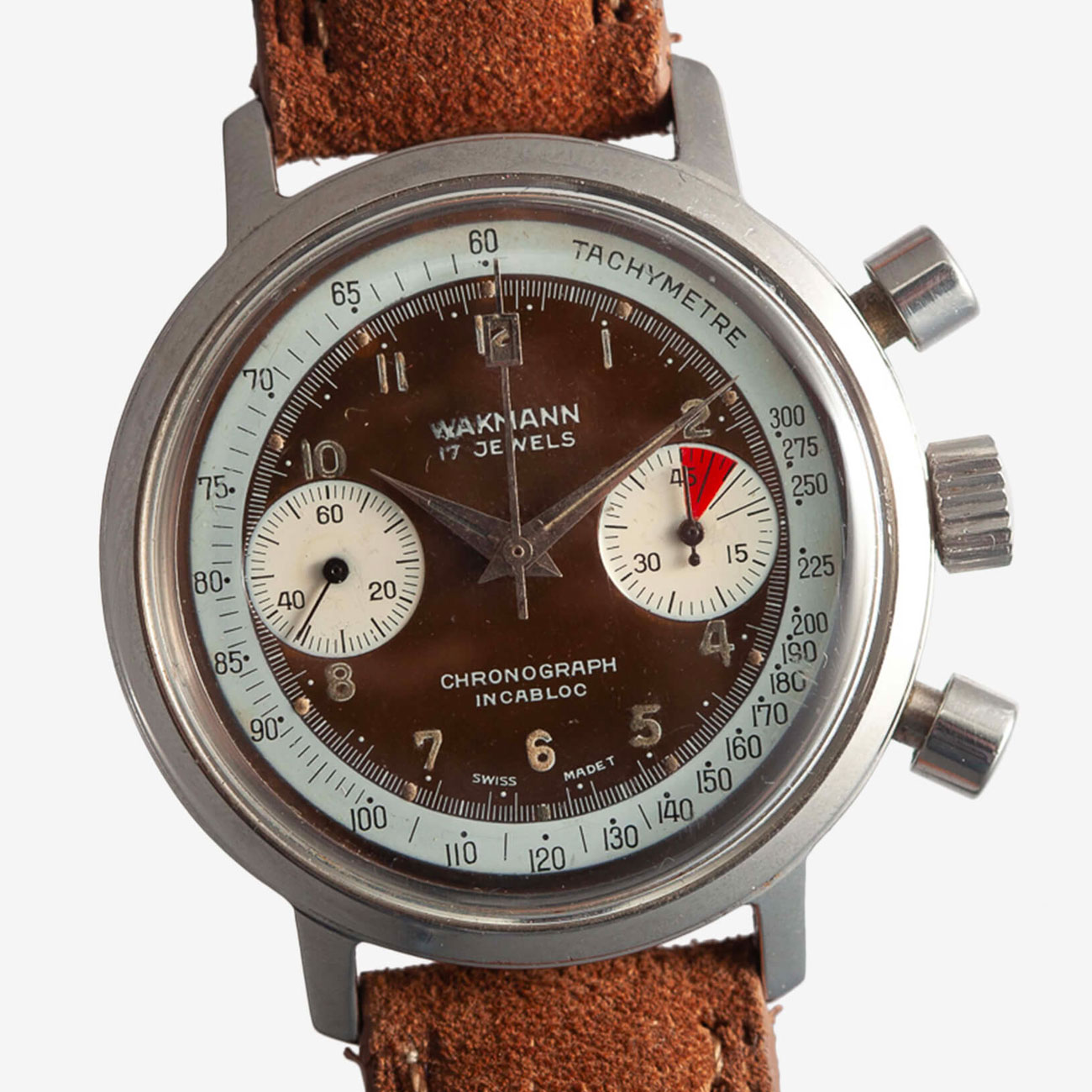 Three Funky Vintage Chronograph Watches from Wakmann